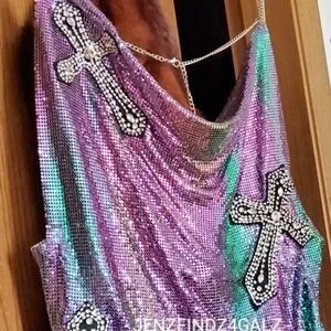 Current Mood | Dresses | Nwt Iridescent Sexy Y2k Style Asymetrical ...